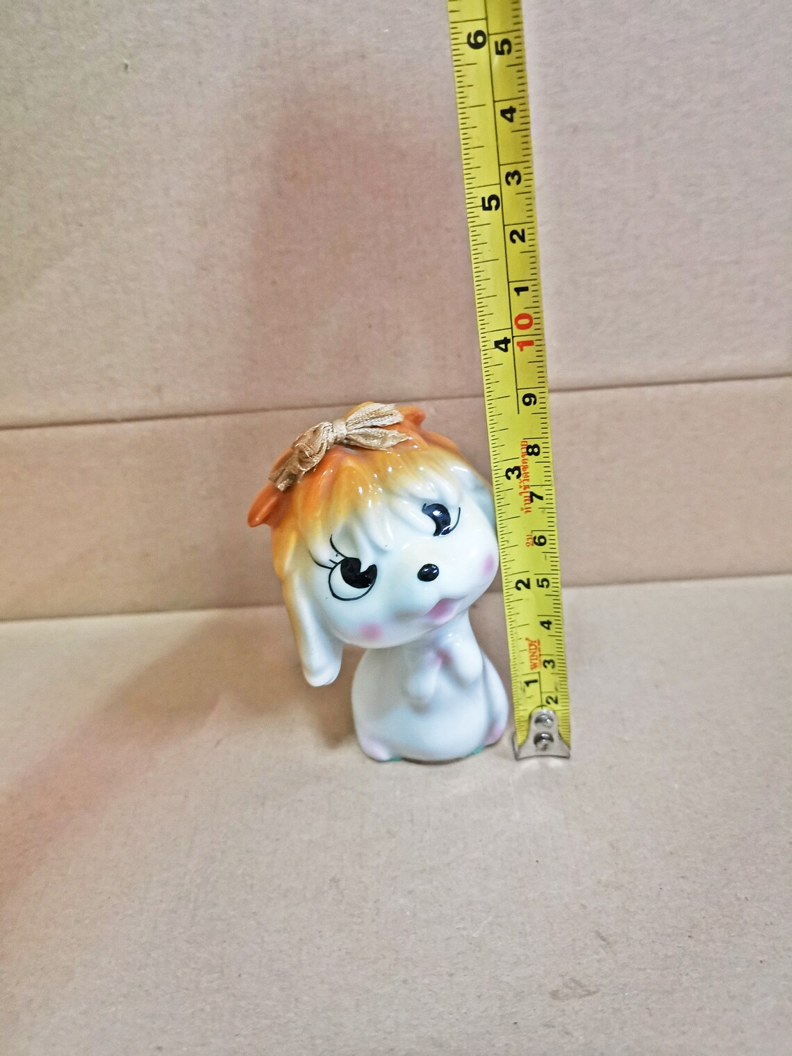 Vintage ceramic kitsch big eye puppy dog japan | Etsy