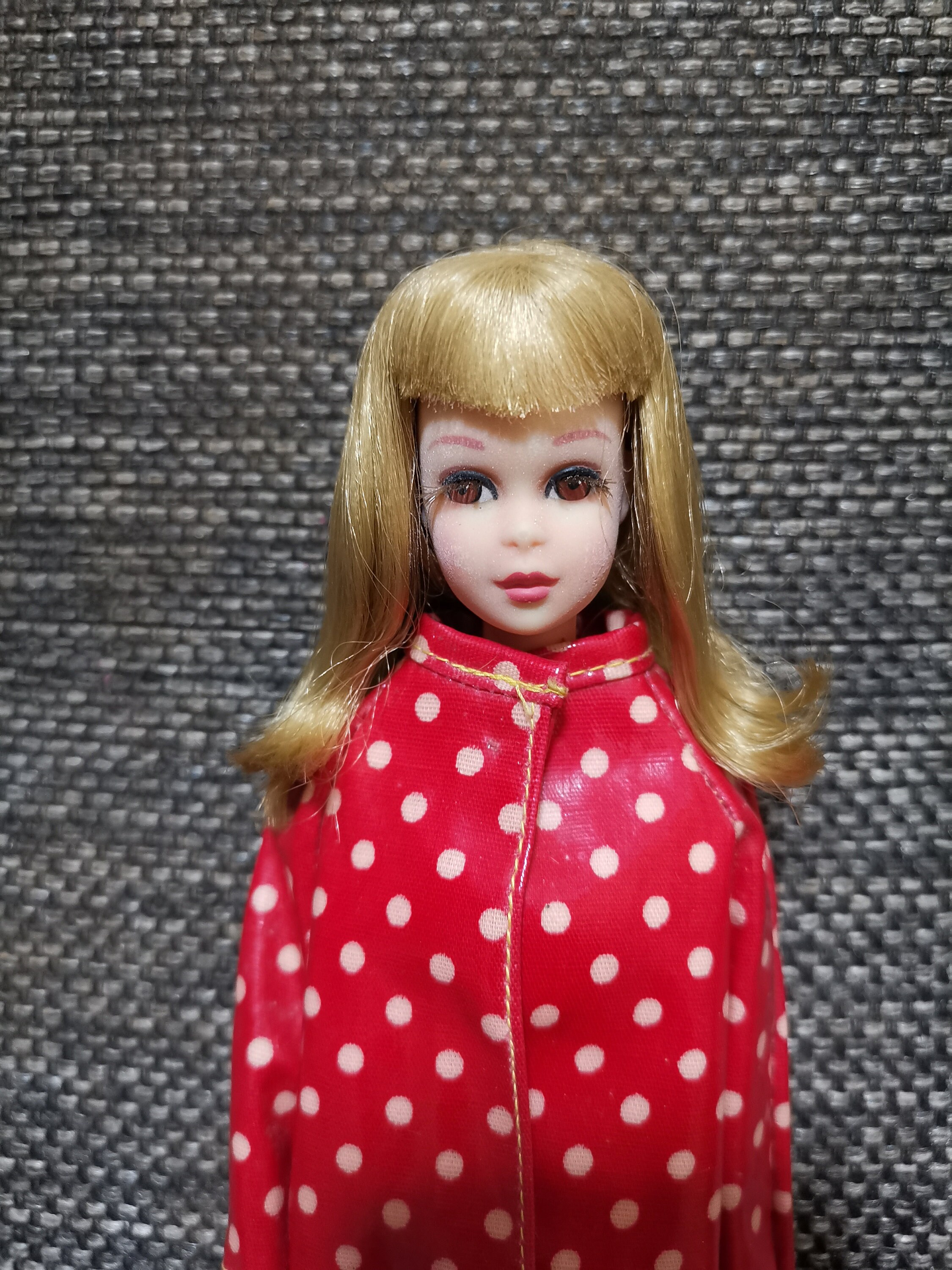 Vintage Japanese Barbie Blond Francie Red Raincoat Doll - Etsy