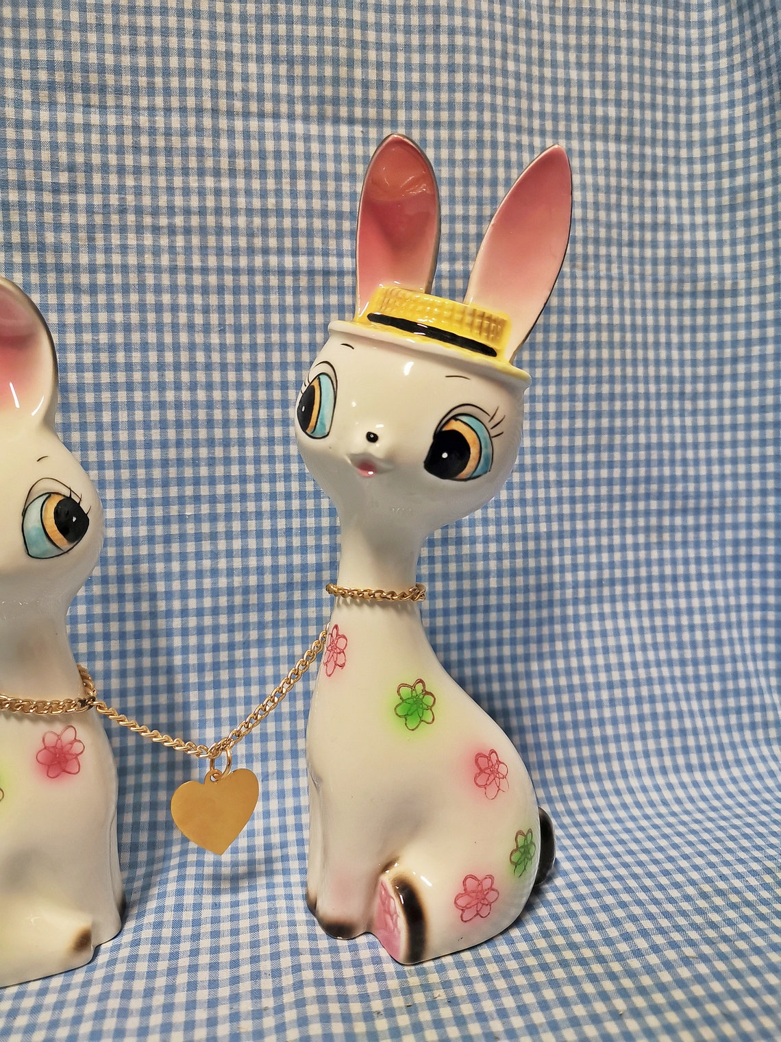 Vintage Japanese Ceramic Kitsch Kawaii Big Eye Bunny Rabbit Lover ...