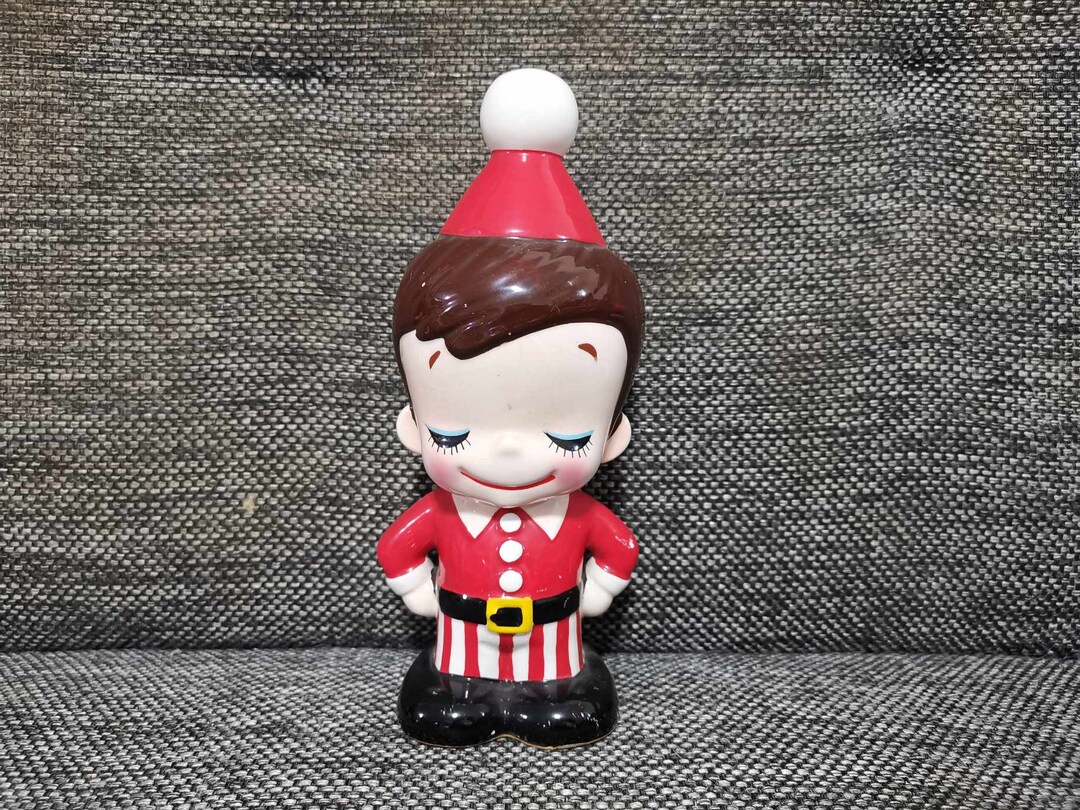 Vintage Ceramic Naito Rune Kitsch Kawaii Big Eye Baby Boy Piggy Bank ...