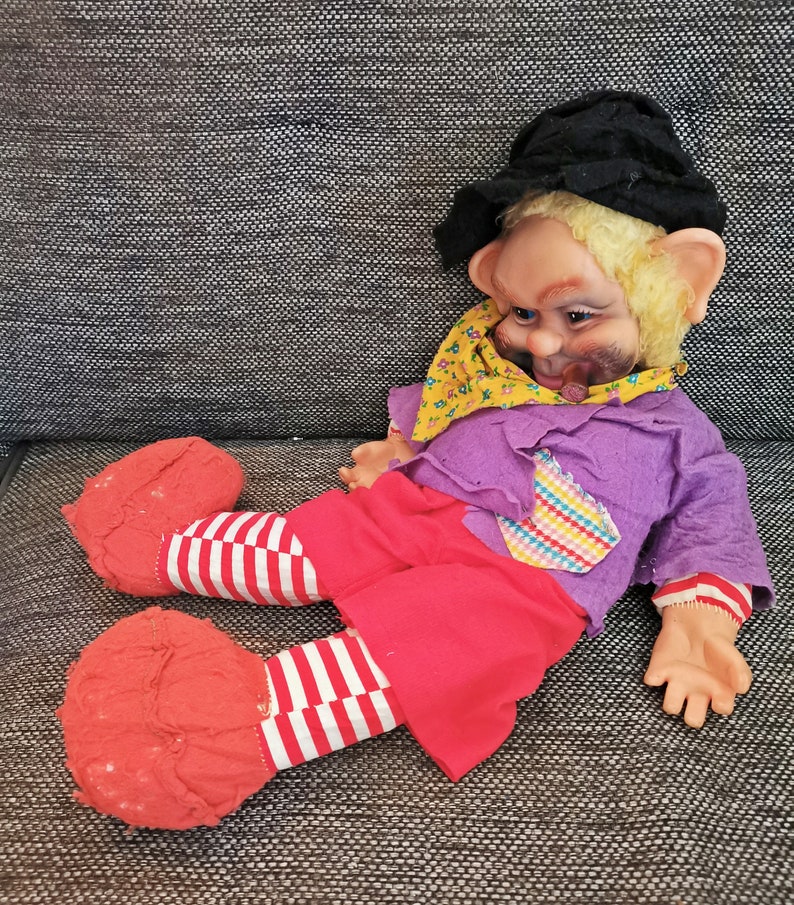 Vintage Rushton Rubber Face Hobo Bum Cigar Rushton Plush Doll - Etsy