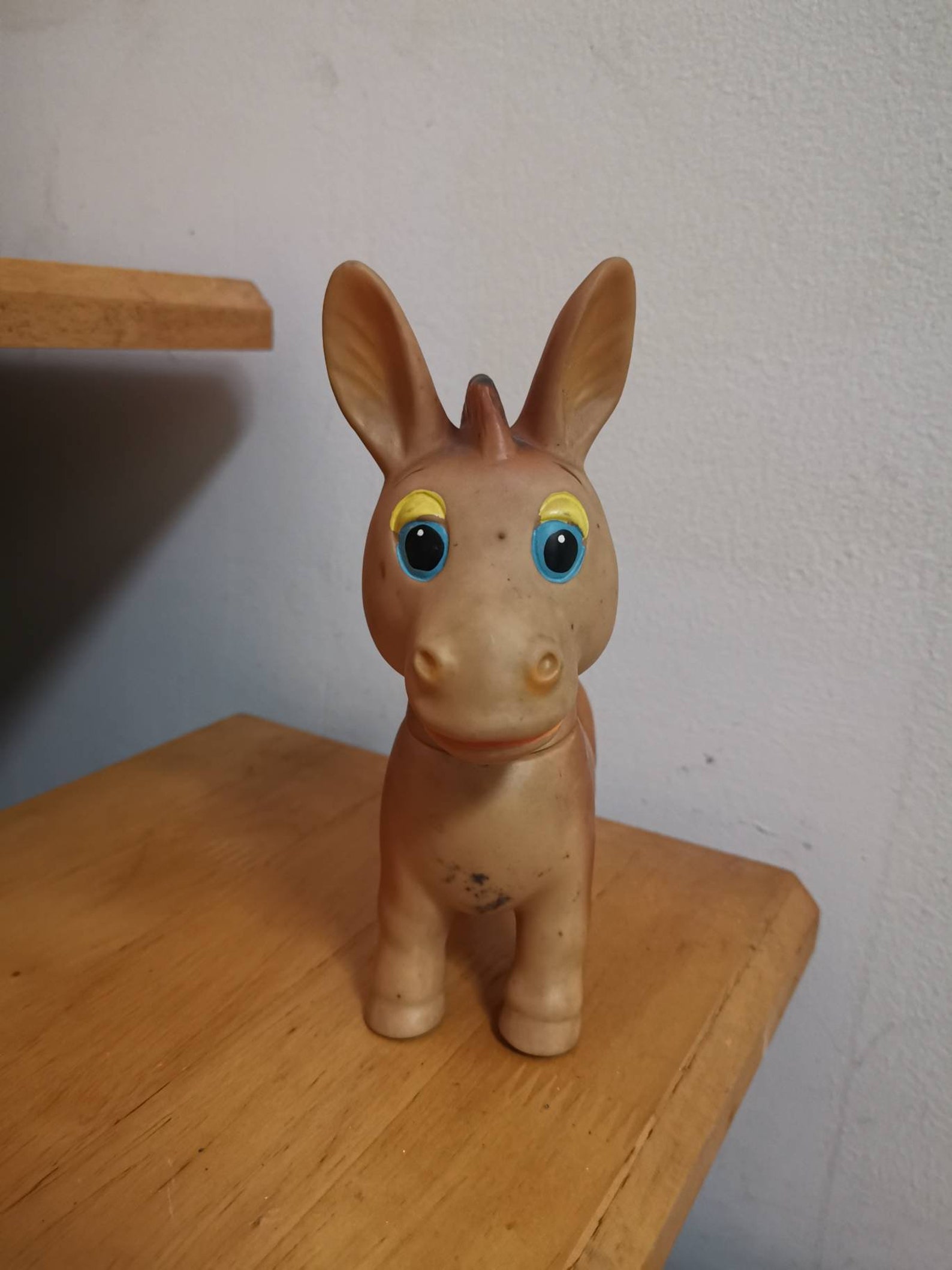 Vintage Rubber Kawaii Animal Big Eye Donkey La Japan 7in - Etsy