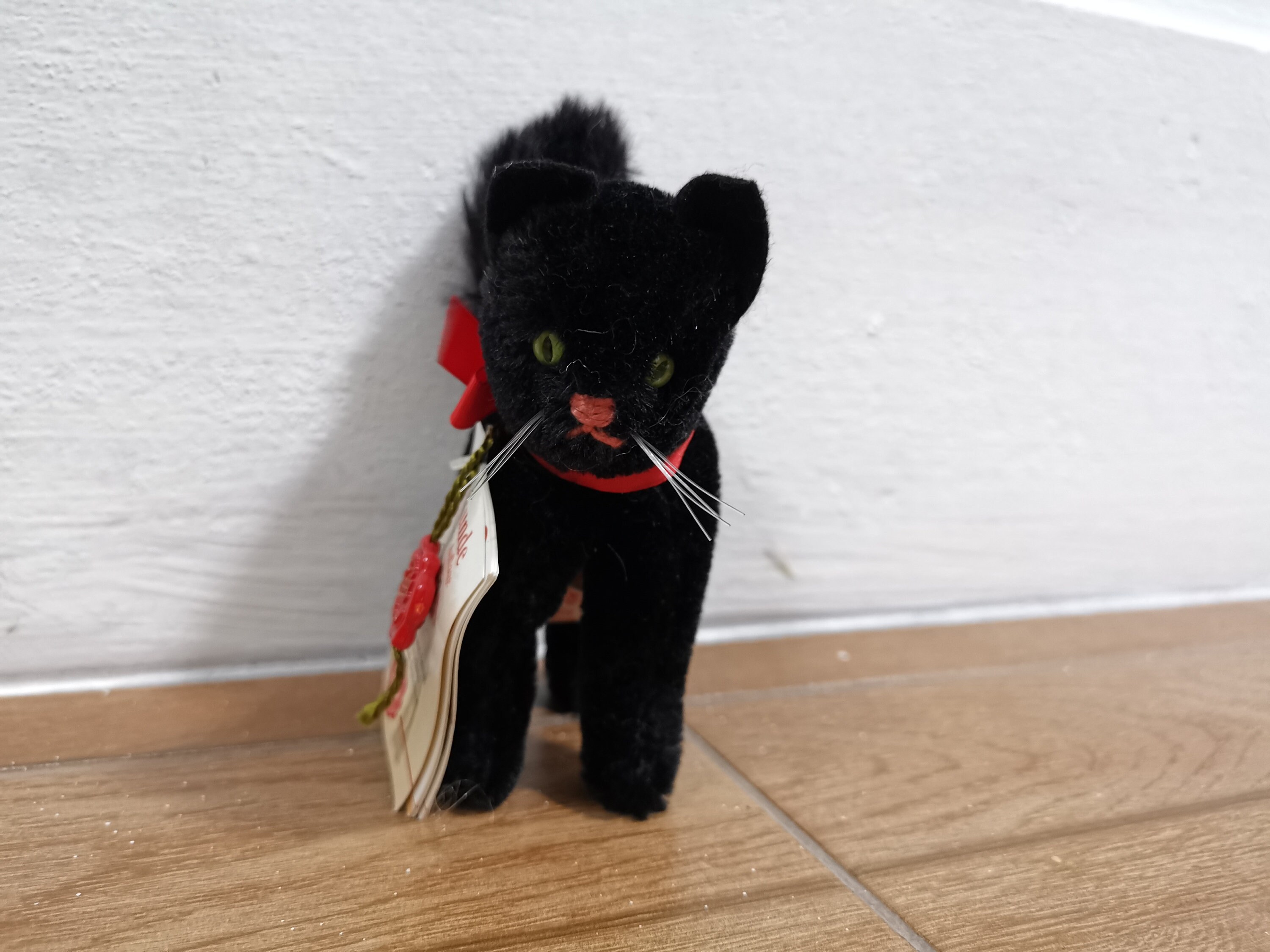 Vintage Animal Kitty Cat Toys Stuffed Black Cat Hermann Teddy | Etsy