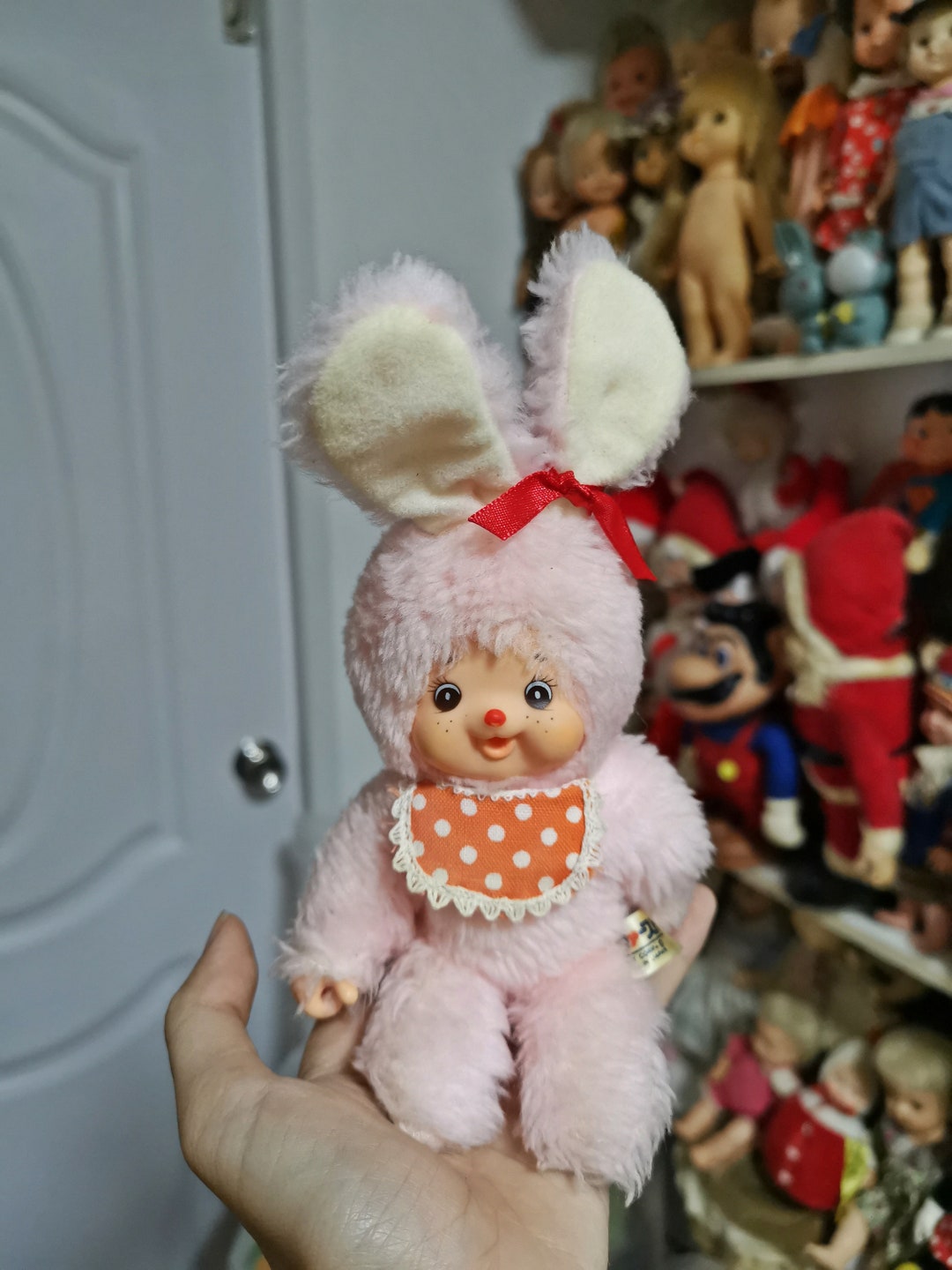 Vintage Easter Bunny Animal Japanese Rabiit Rubber Face Stuffed Kawaii ...