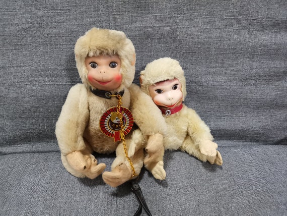 Vintage Japanese Kawaii Stuffed Animal Rubber Face Monkey SBF - Etsy