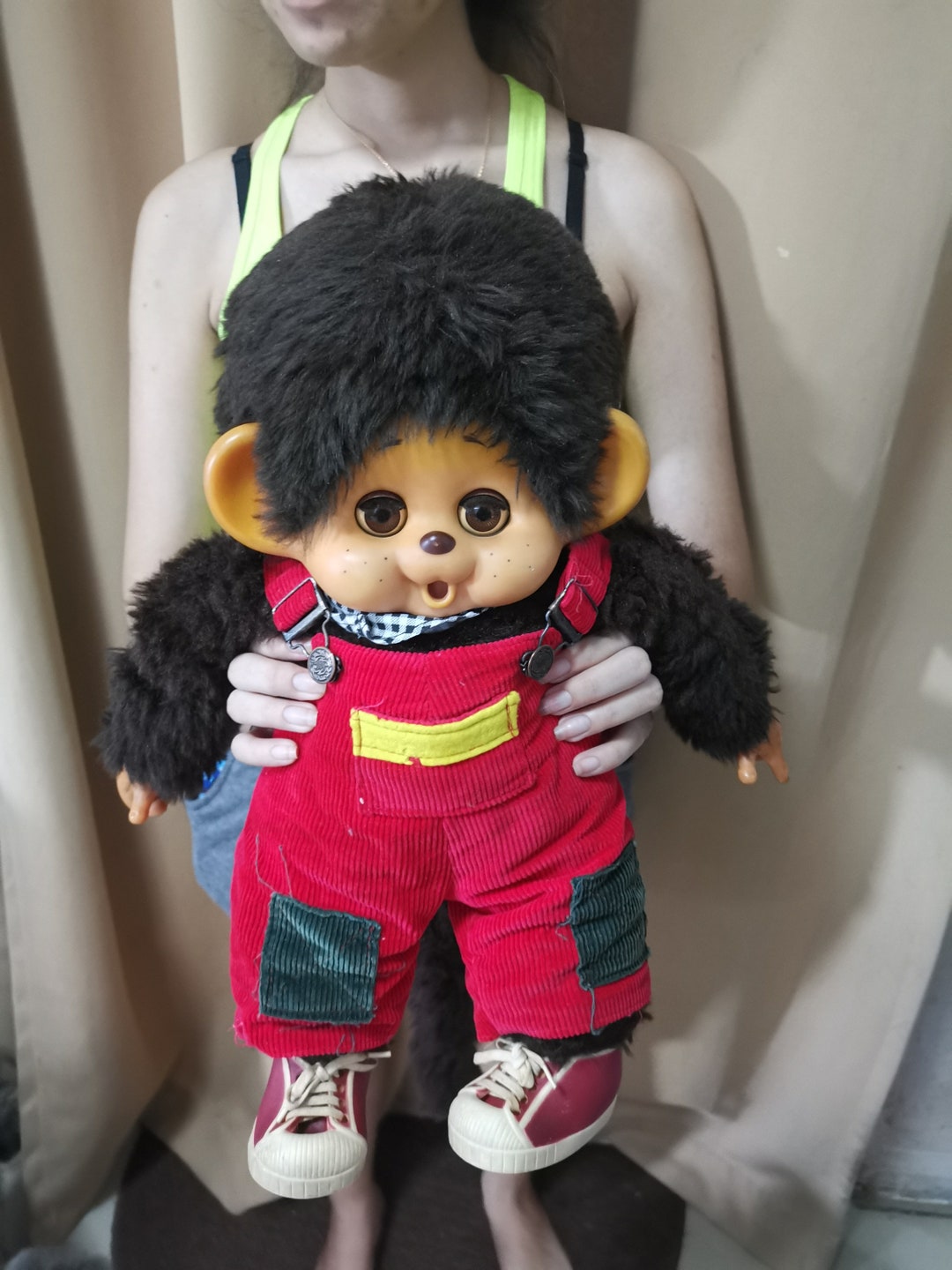 Vintage Japanese Animal Monkey Monchhichi Toho Daisuke Japan Doll 17 ...