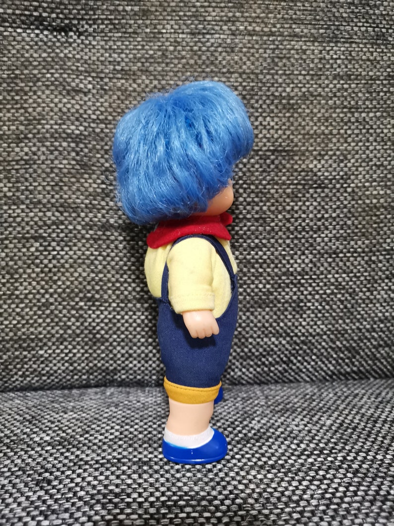 Vintage Cute Japanese Kawaii Showa Big Eye Doll Blue Hair - Etsy