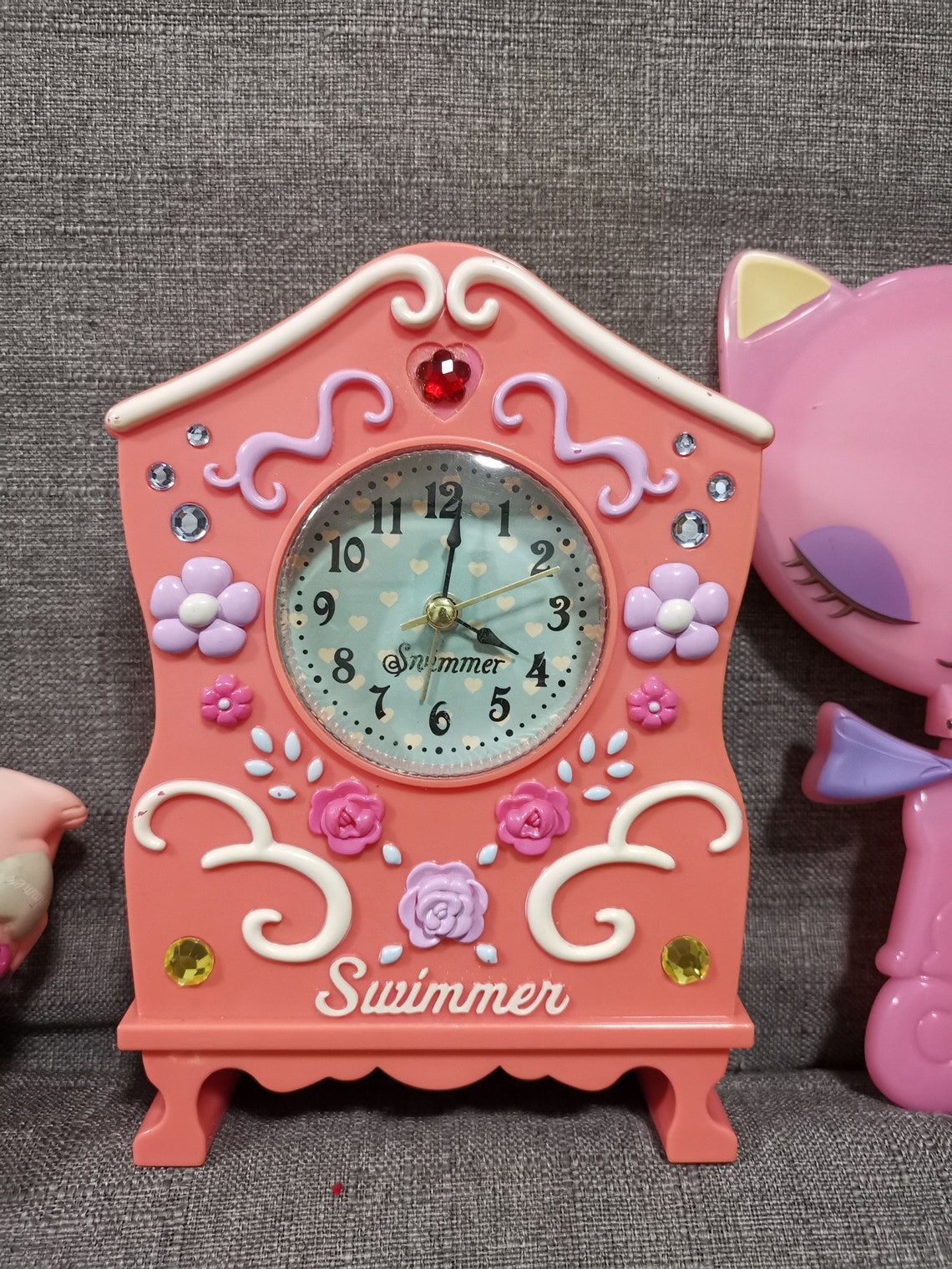 Vintage Cute Japanese Toys Kawaii Pink House Alarm Clock - Etsy