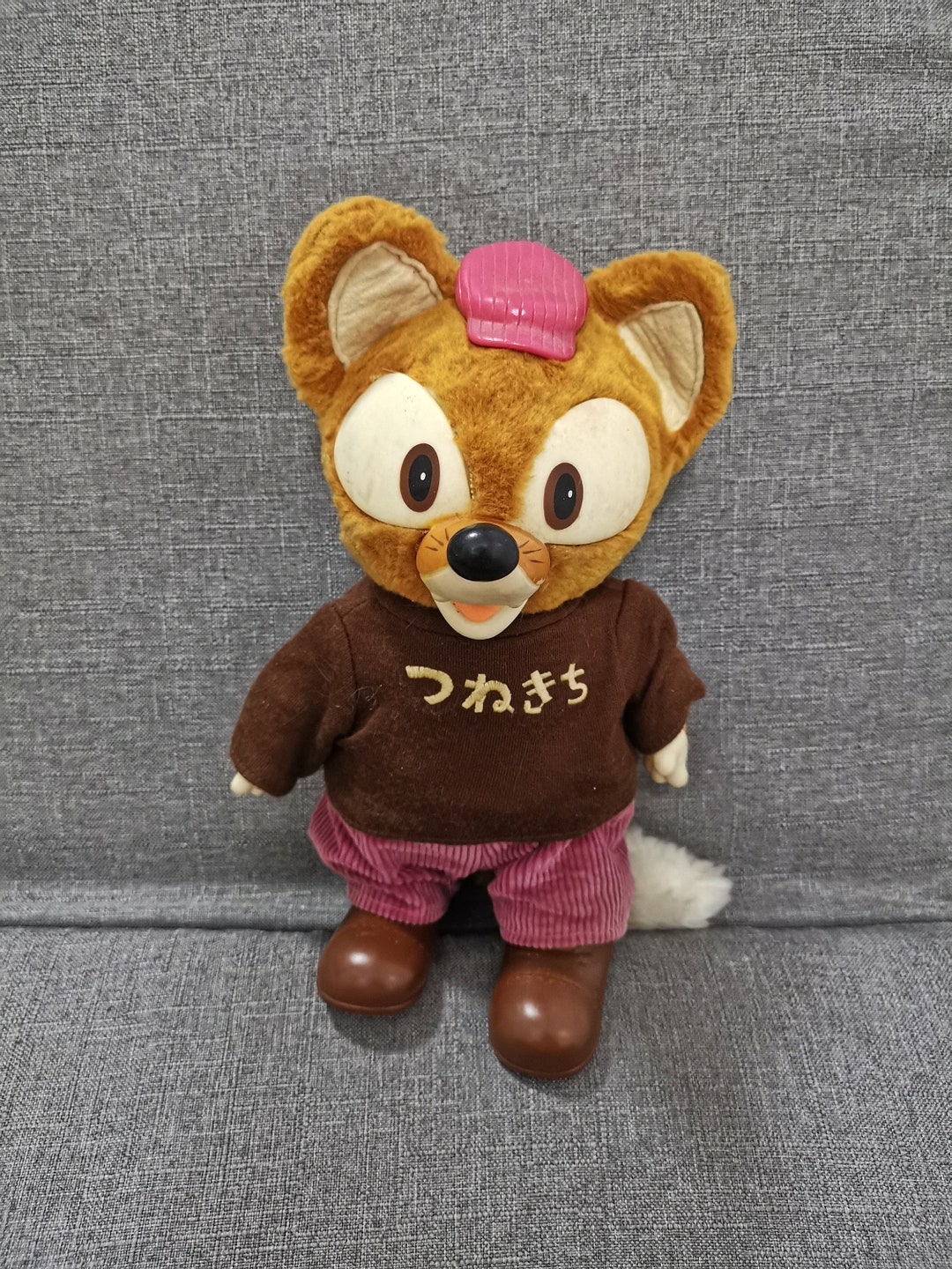 Vintage Stuffed Animal Rubber Face Fox NHK Tokyo Yoshidoku Japan Doll ...