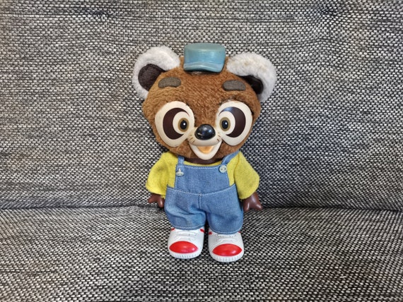 Vintage Japanese Kawaii Rubber Big Eye Raccoon NHK Tokyo - Etsy