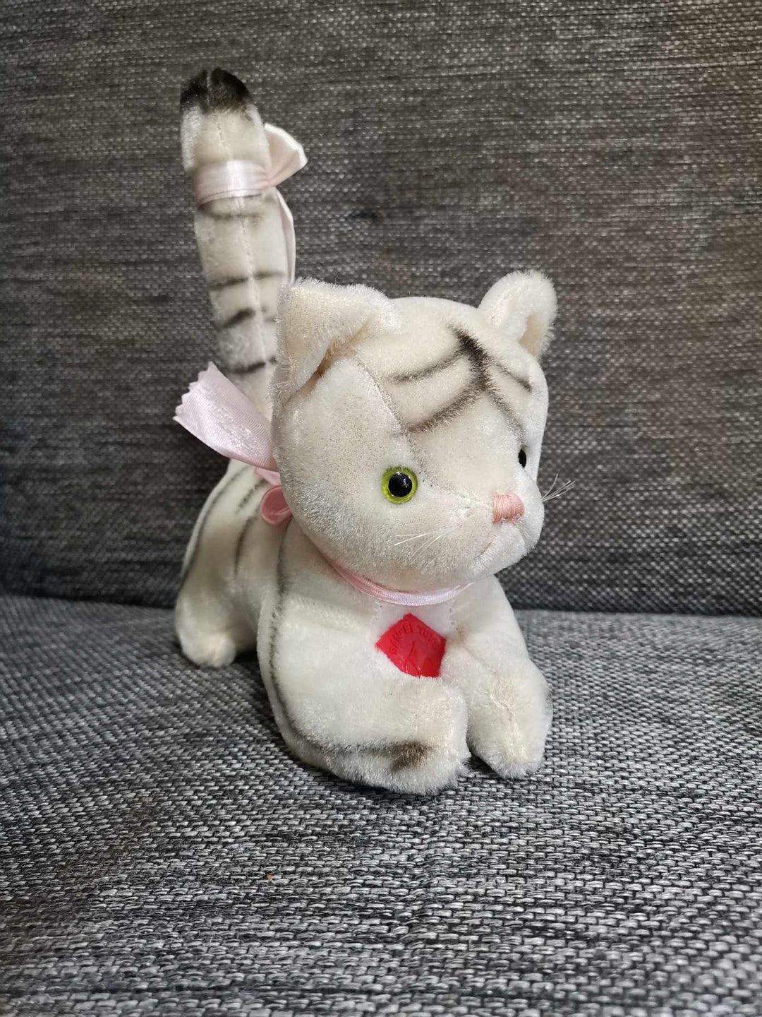 Vintage Stuffed Animal Cute Kitty Cat From Japan Plush Doll - Etsy