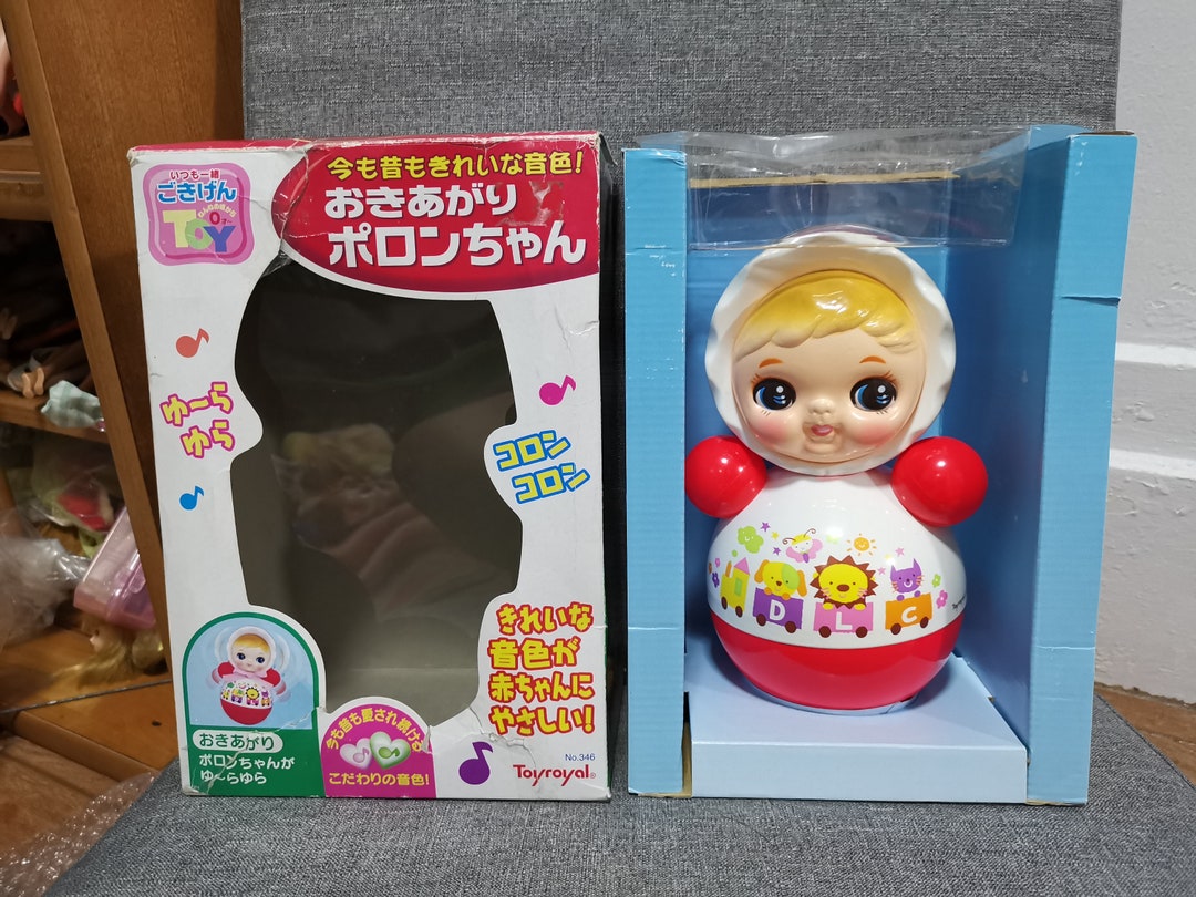 Vintage Japanese Big Eye Baby Toys Royal Kawaii Showa Roly Poly Japan ...