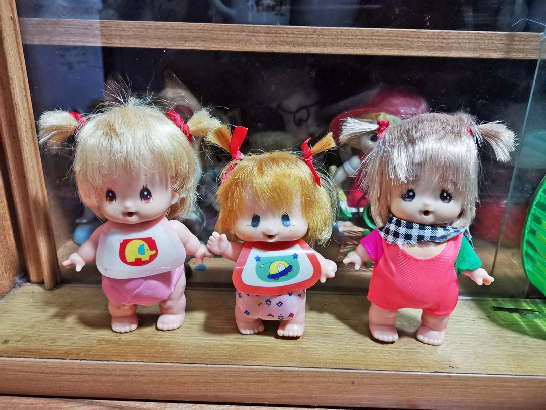 Vintage Rubber Kawaii Japanese Big Eye Baby Toys Popy Pe Kun - Etsy