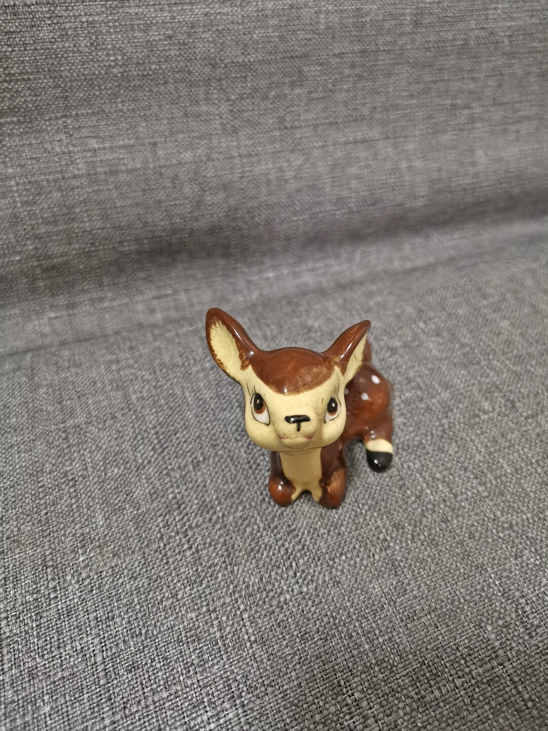 Vintage Ceramic Kitsch Kawaii Little Big Eye Deer Santa - Etsy