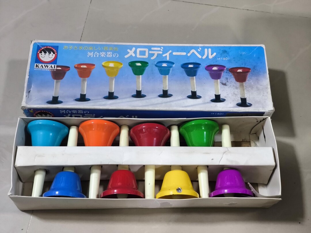 Vintage Kawaii Showa Hand Bells Toys Musical Instrument Japan - Etsy