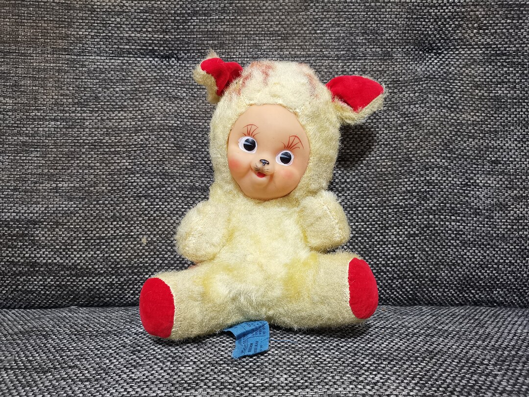 Vintage Stuffed Rubber Face Bear Animal Bear Doll Plush - Etsy
