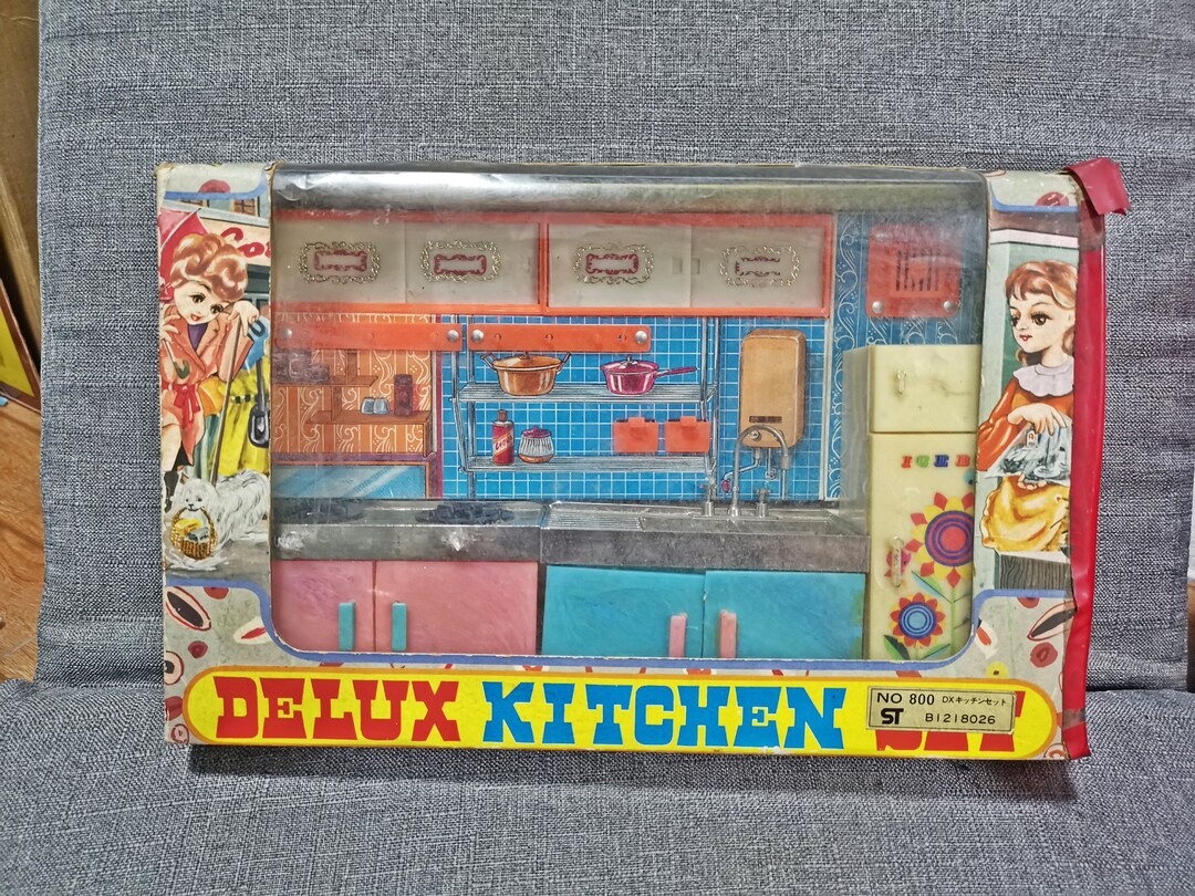 Vintage Retro Toys Cute Baby Kitsch Kawaii Showa Big Eye Doll Delux ...