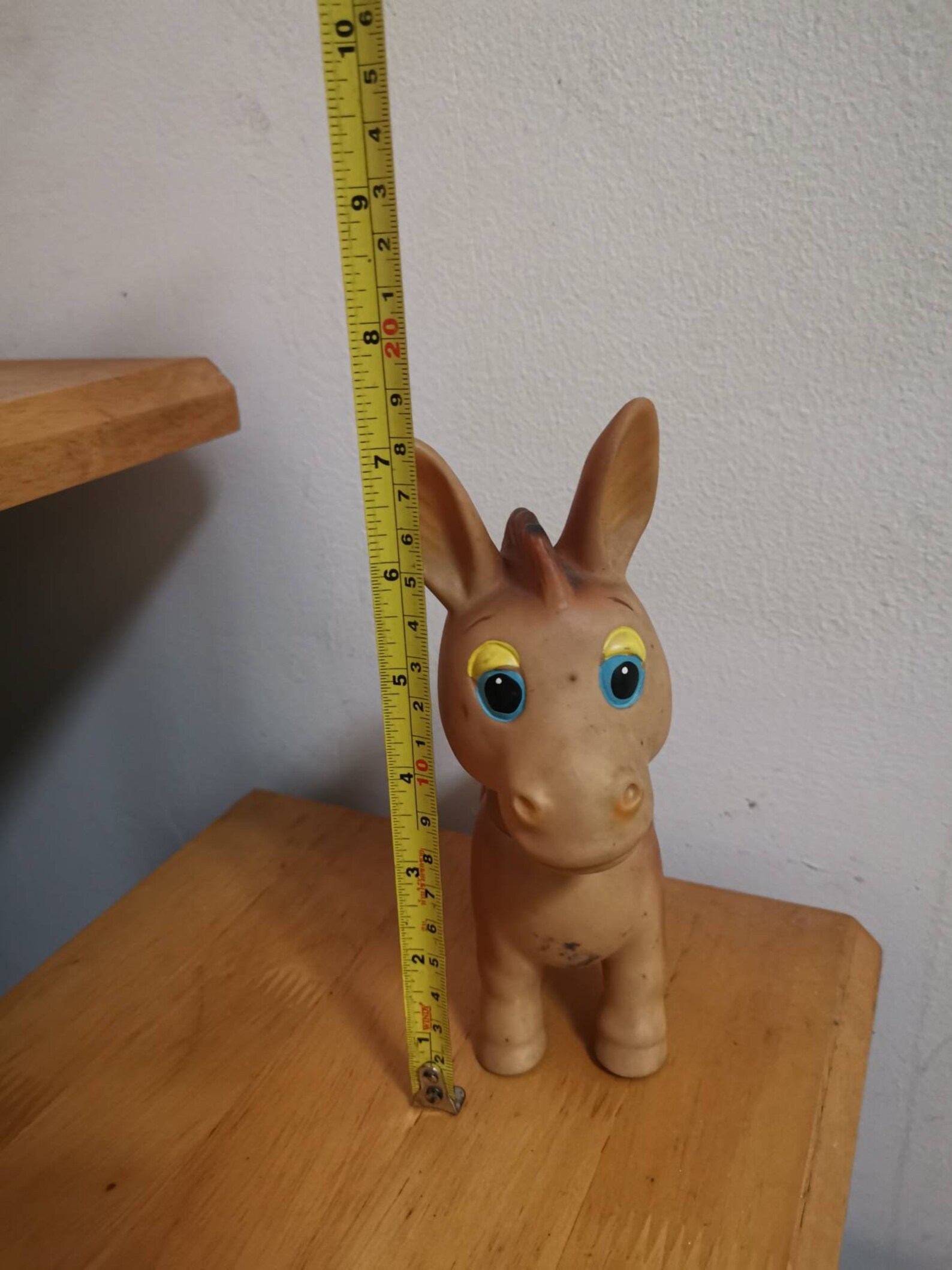 Vintage rubber kawaii animal big eye donkey la japan 7in | Etsy
