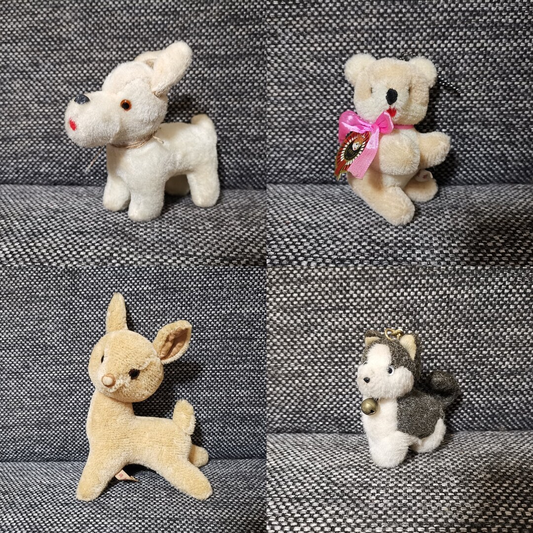 Vintage Cute Stuffed Retro Showa Big Eye Animal Plush Doll - Etsy