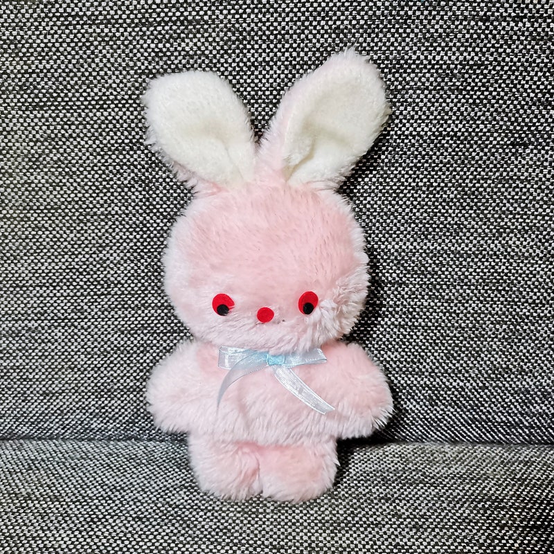 Pink Rabbit Plush Toy - Etsy