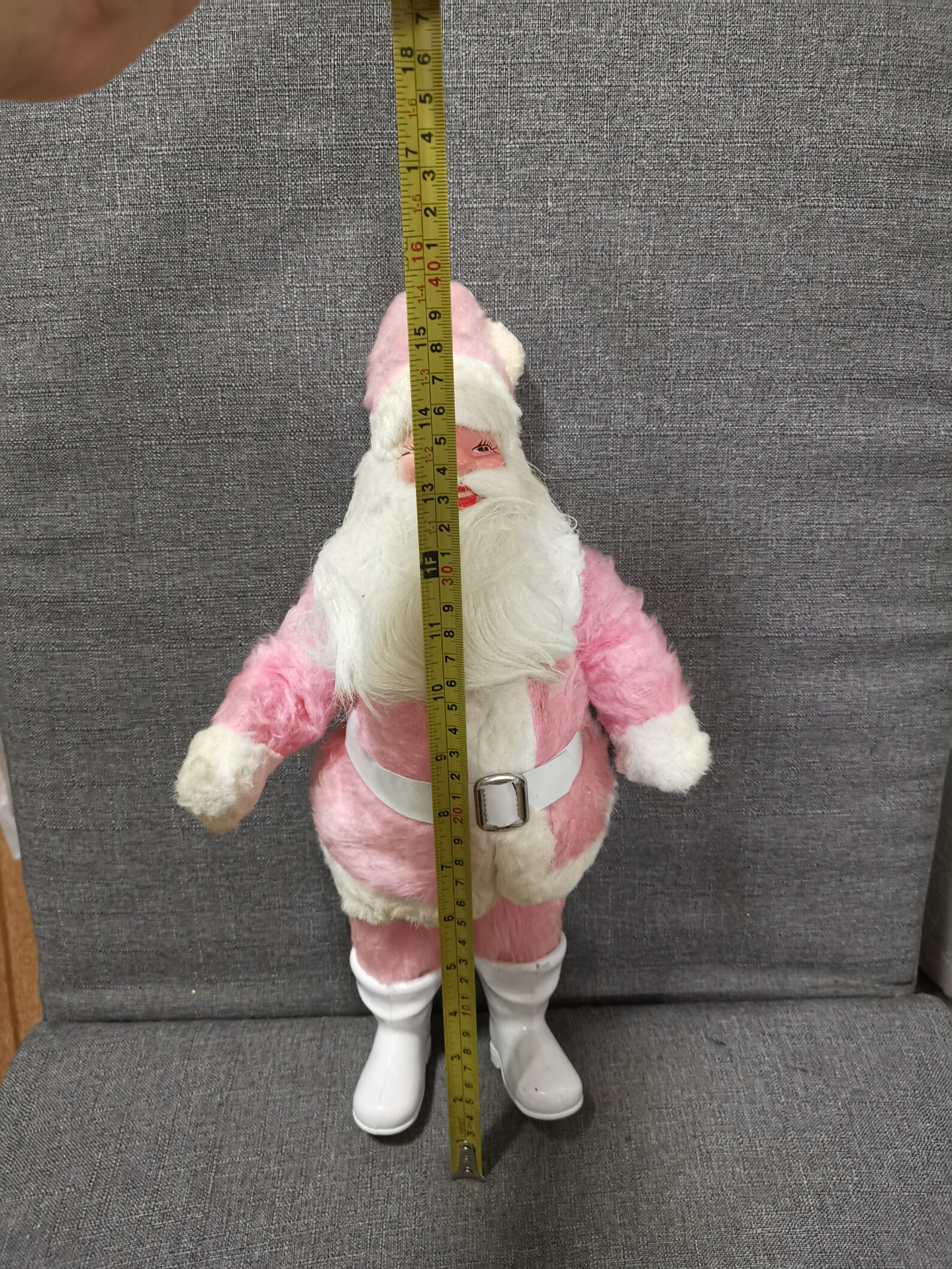 Vintage Cute Pink Santa Pixie Toys Stuffed Harold Gayle Santa Claus ...