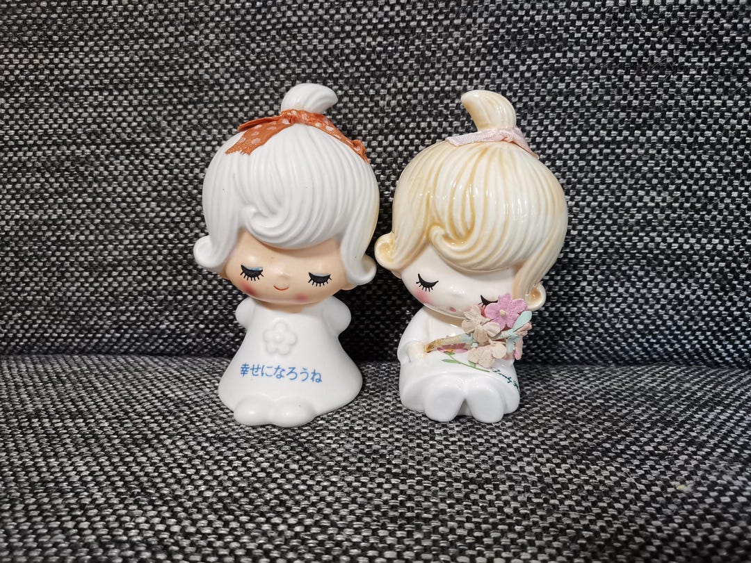 Vintage Japanese Fairy Ceramic Rune Naito Little White Angel Girl ...