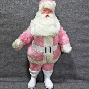 Vintage Cute Pink Santa Pixie Toys Stuffed Harold Gayle Santa Claus ...