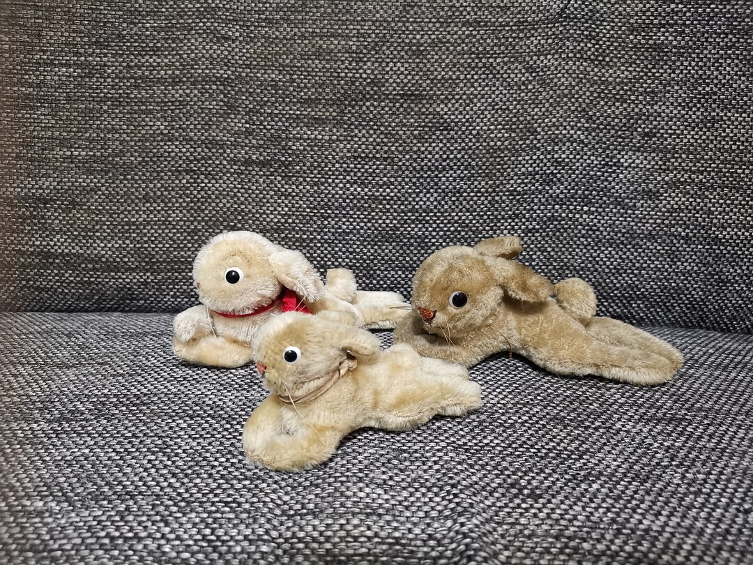 Vintage Steiff Bunny Rabbit Mohair Germany Plush Doll Lot - Etsy