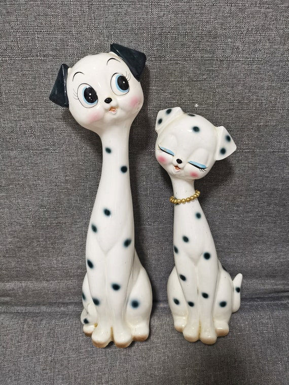 Vintage Ceramic Japanese Kitsch Kawaii Long Neck Big Eye Puppy | Etsy