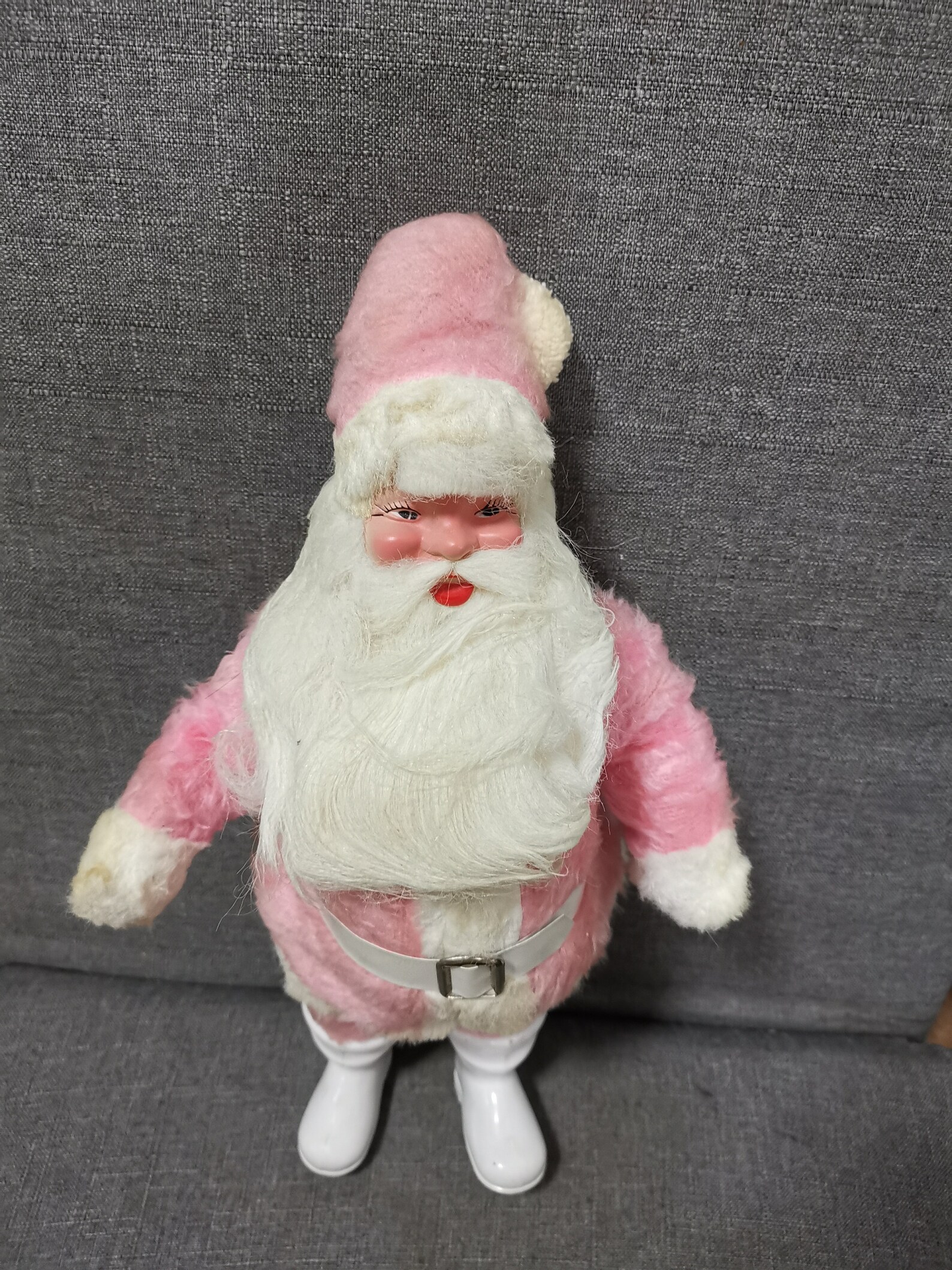 Vintage Cute Pink Santa Pixie Toys Stuffed Harold Gayle Santa Claus ...