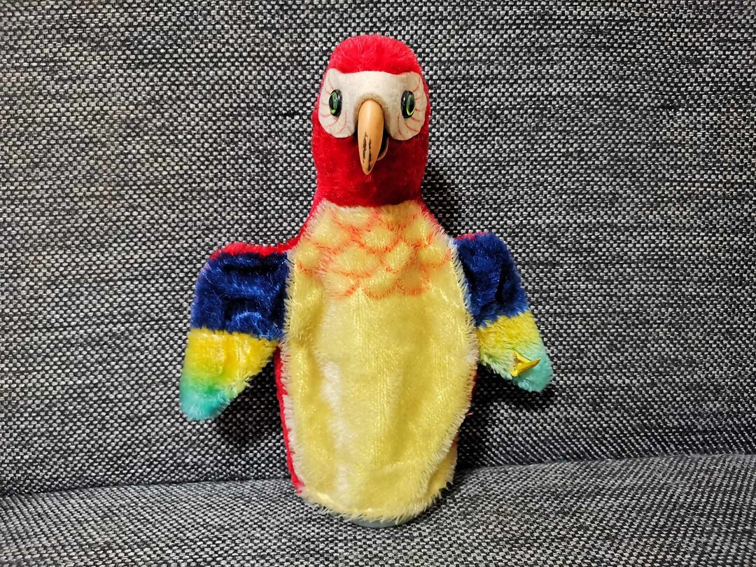 Vintage Animal STEIFF Parrot Hand Puppet by Germany - Etsy