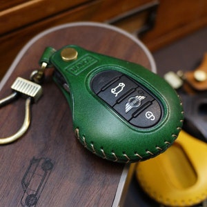 Mini Cooper Key Chain Leather Car Key Fob Cover Remote Key - Etsy
