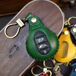 Mini Cooper Key Chain Leather Car Key Fob Cover Remote Key - Etsy