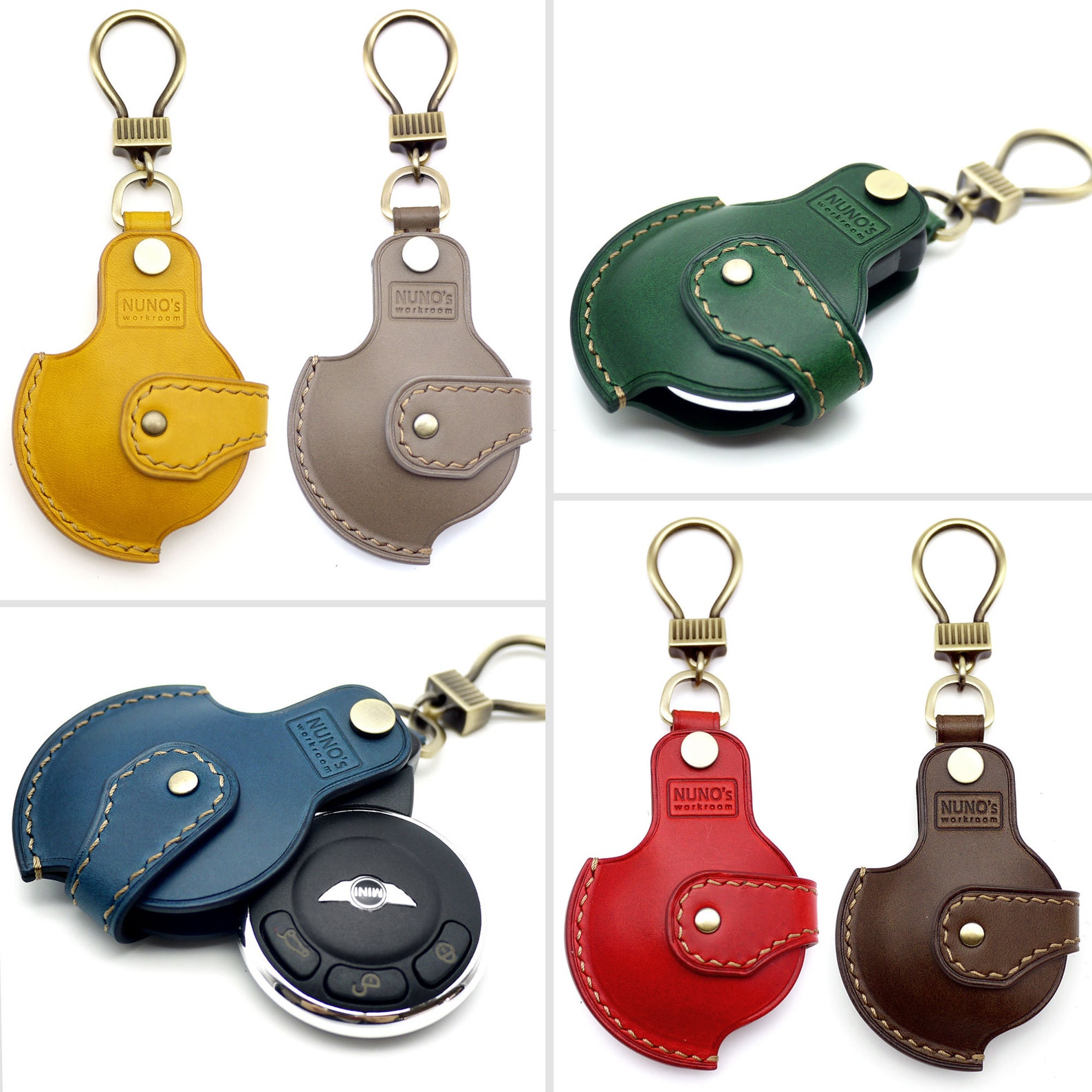 Mini Cooper Key Chain Leather Car Key Fob Cover Mini Cooper | Etsy