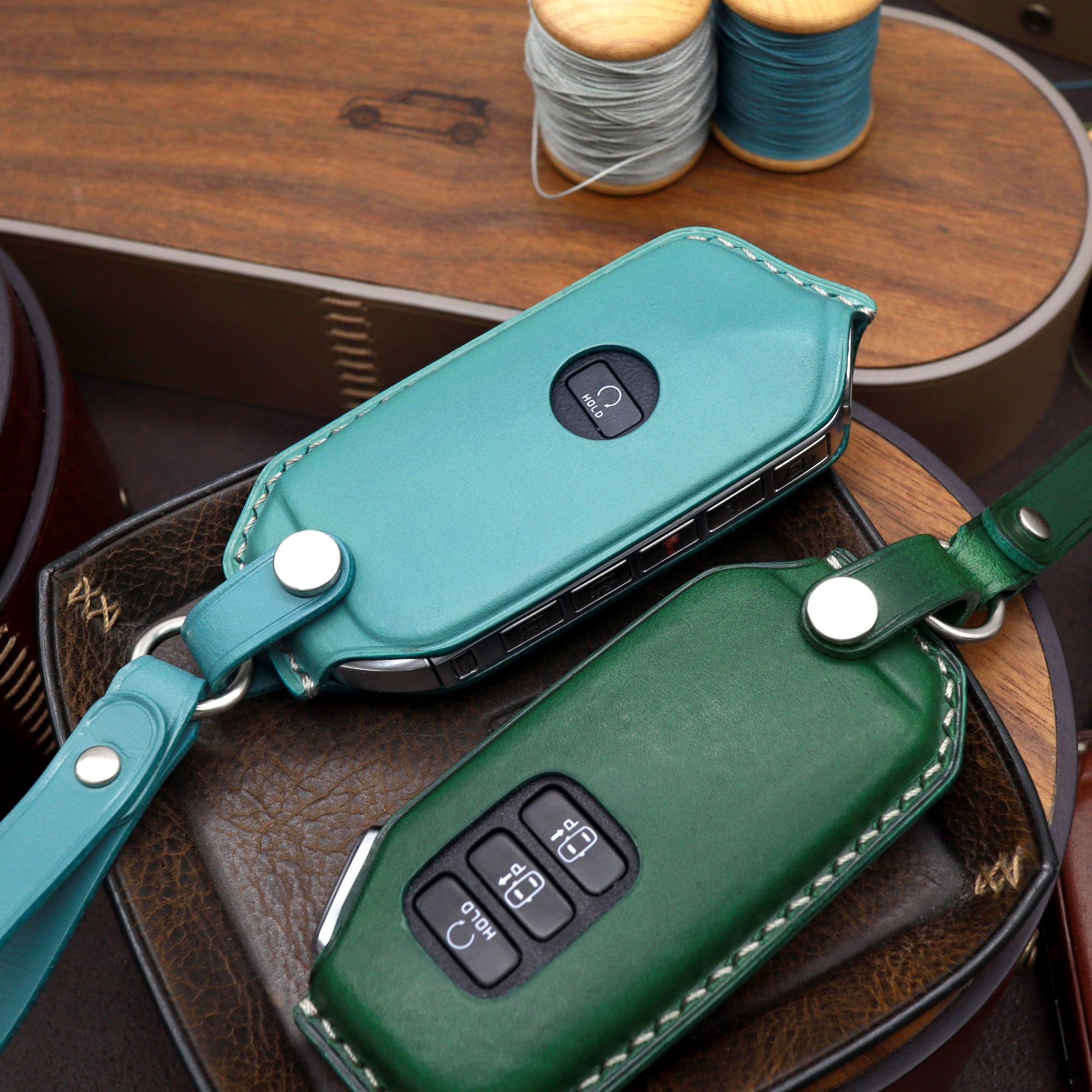 Buttero Leather KIA Key Fob Cover: Hand-stitched, Vegetable Tanned - Etsy