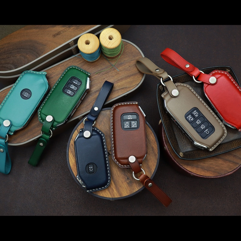 Buttero Leather KIA Key Fob Cover: Hand-stitched, Vegetable Tanned - Etsy