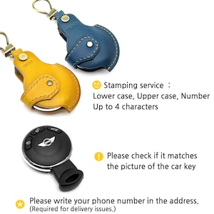 Mini Cooper Key Chain, Leather Car Key Fob Cover, Mini Cooper Keycase ...