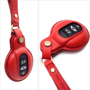 Mini Cooper Key Chain Leather Car Key Fob Cover Remote Key - Etsy