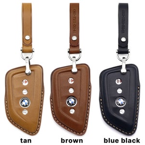 BMW Key Chain Leather Car Key Fob Cover Remote Key Case Car - Etsy