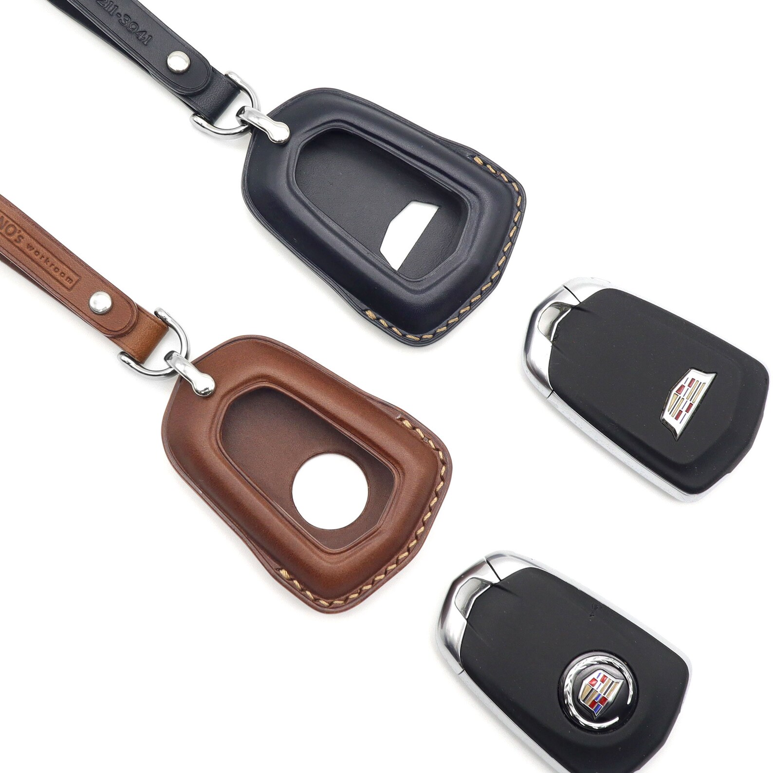 Cadillac Key Chain ESCALADE ATSCT6XT5 Leather Car Key Fob - Etsy