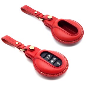 Mini Cooper Key Chain Leather Car Key Fob Cover Remote Key - Etsy
