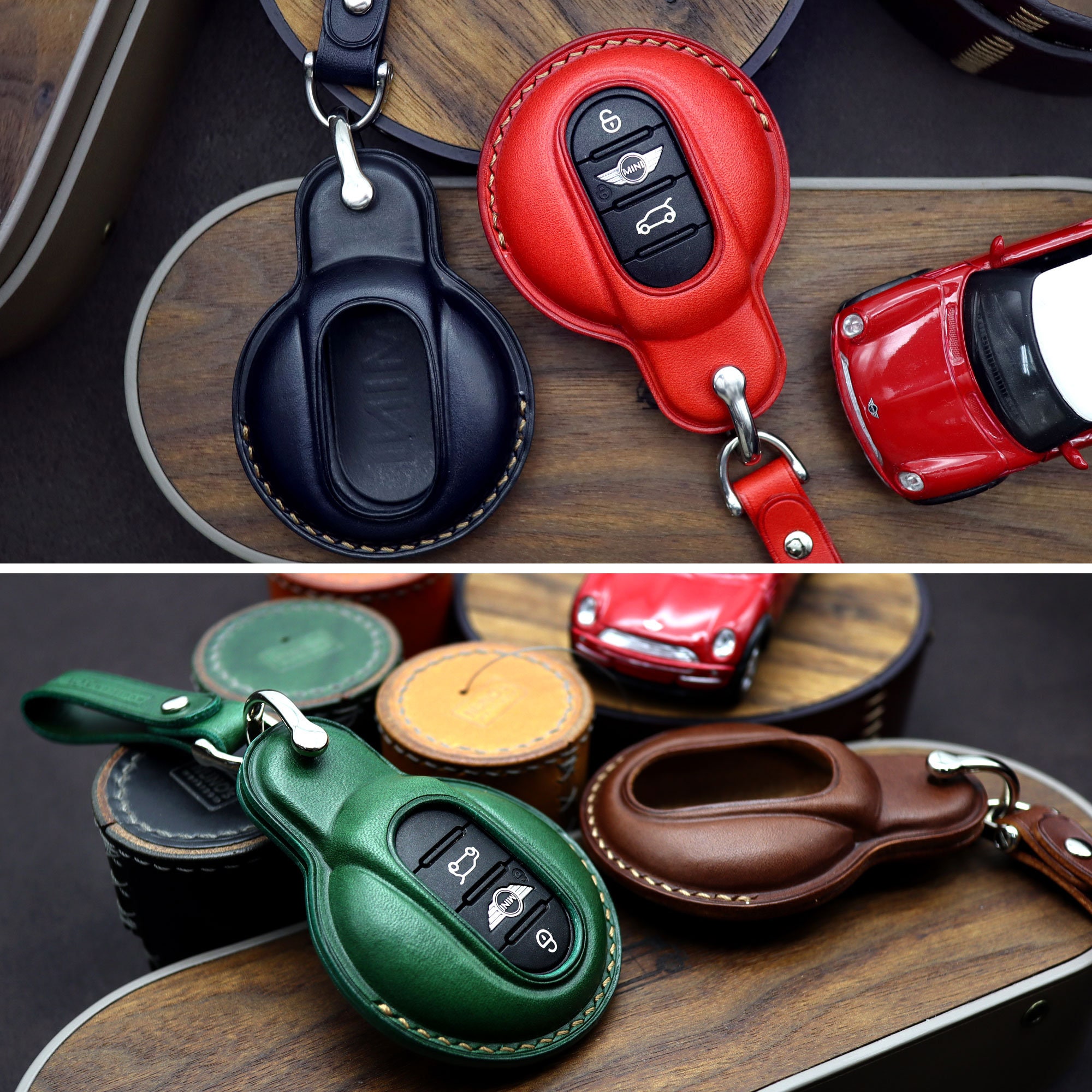 Mini Cooper Key Chain Leather Car Key Fob Cover Remote Key - Etsy