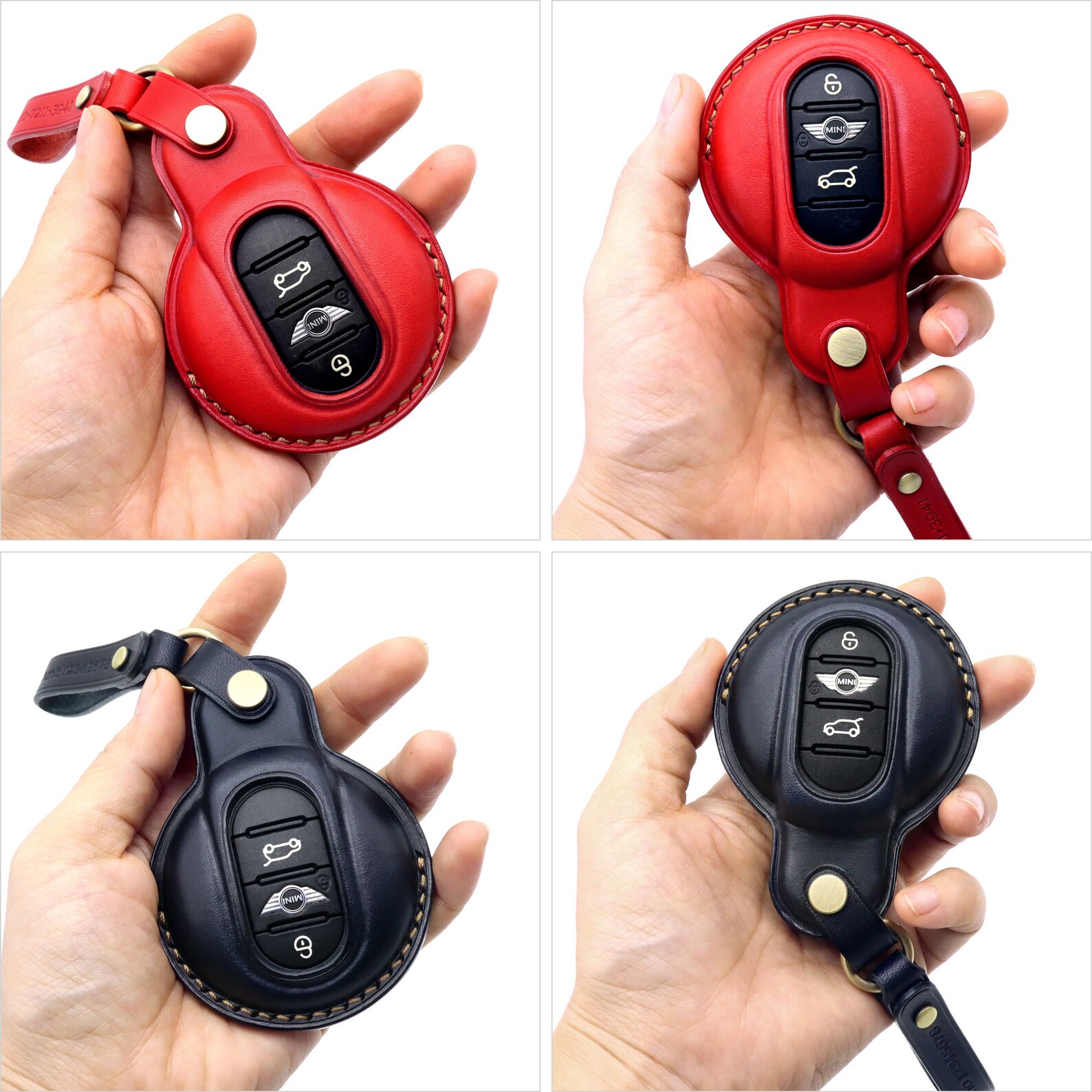 Mini Cooper Key Chain Leather Car Key Fob Cover Remote Key - Etsy