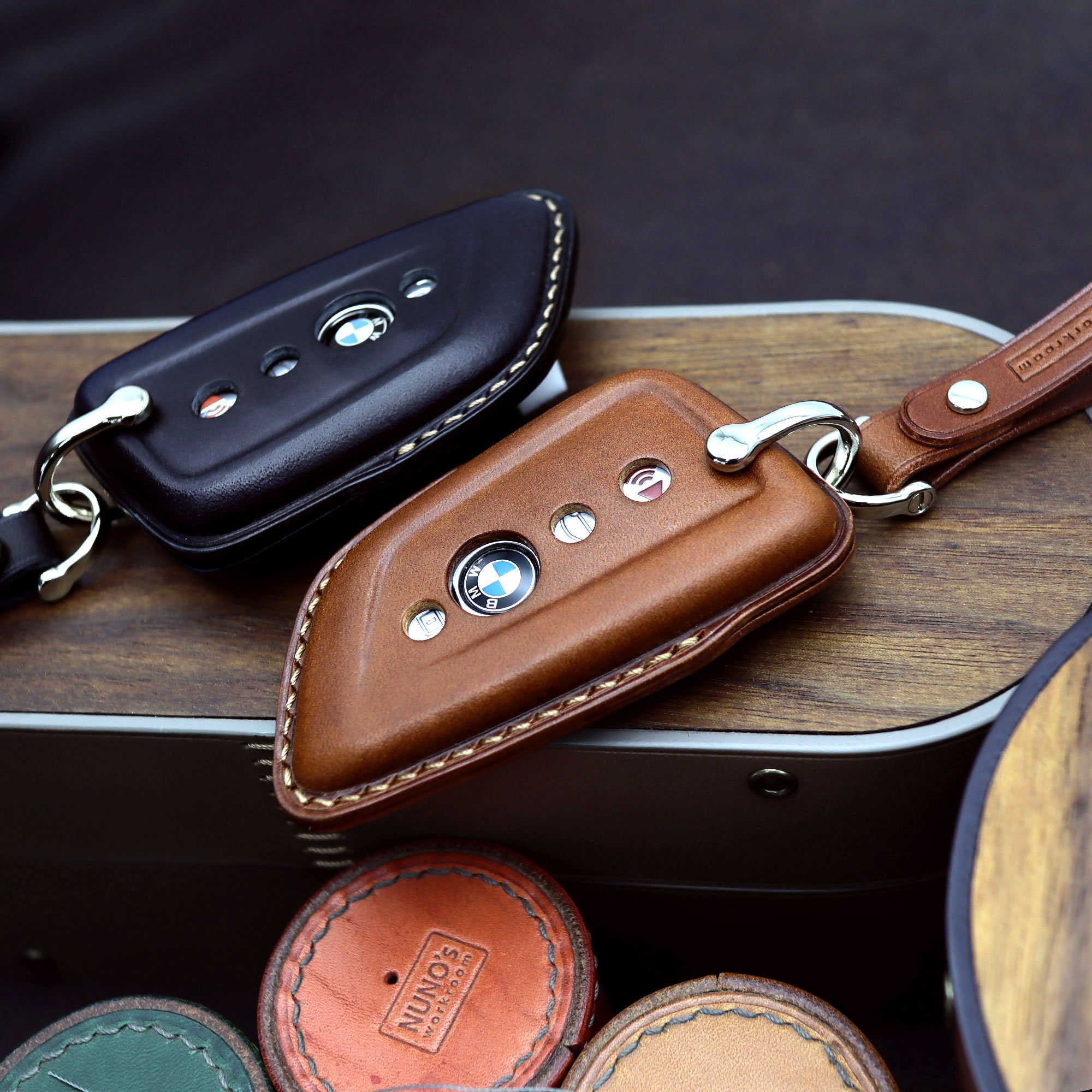 BMW Key Chain Leather Car Key Fob Cover Remote Key Case Car - Etsy