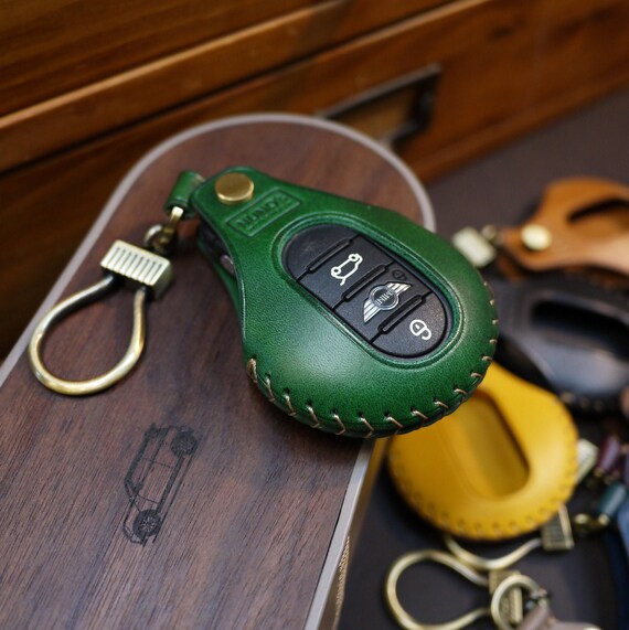 Mini Cooper Key Chain Leather Car Key Fob Cover Remote Key - Etsy