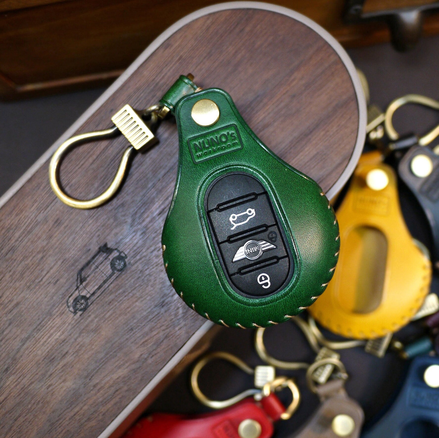 Mini Cooper Key Chain Leather Car Key Fob Cover Remote Key - Etsy Singapore