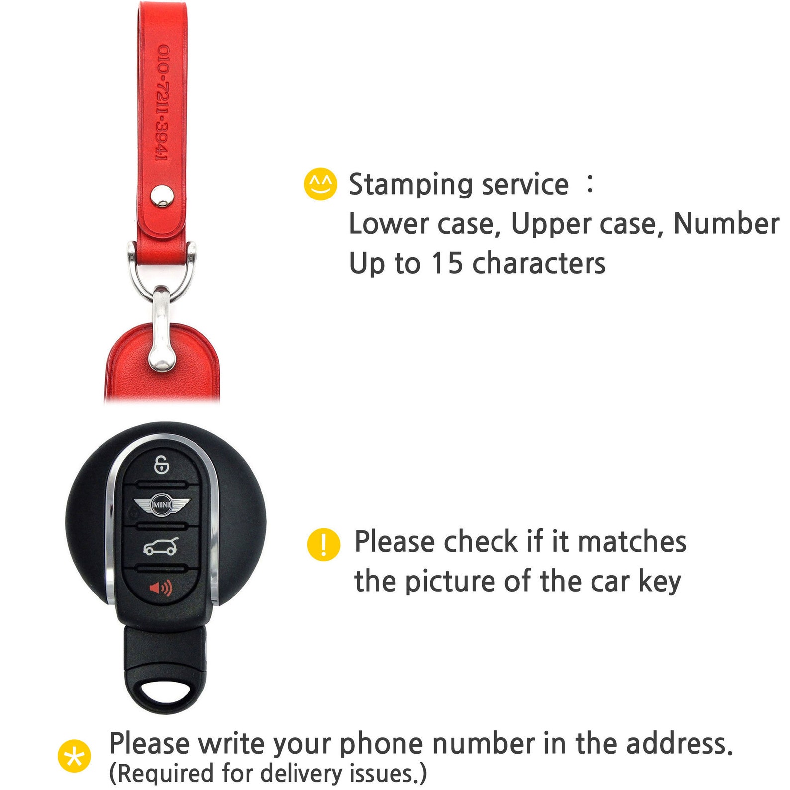 Mini Cooper Key Chain Leather Car Key Fob Cover Remote Key - Etsy