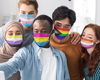 Pride Flag Face Mask - Etsy