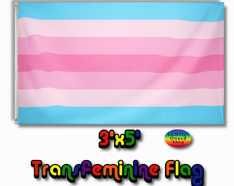 Transfeminine Pride Flag - Etsy