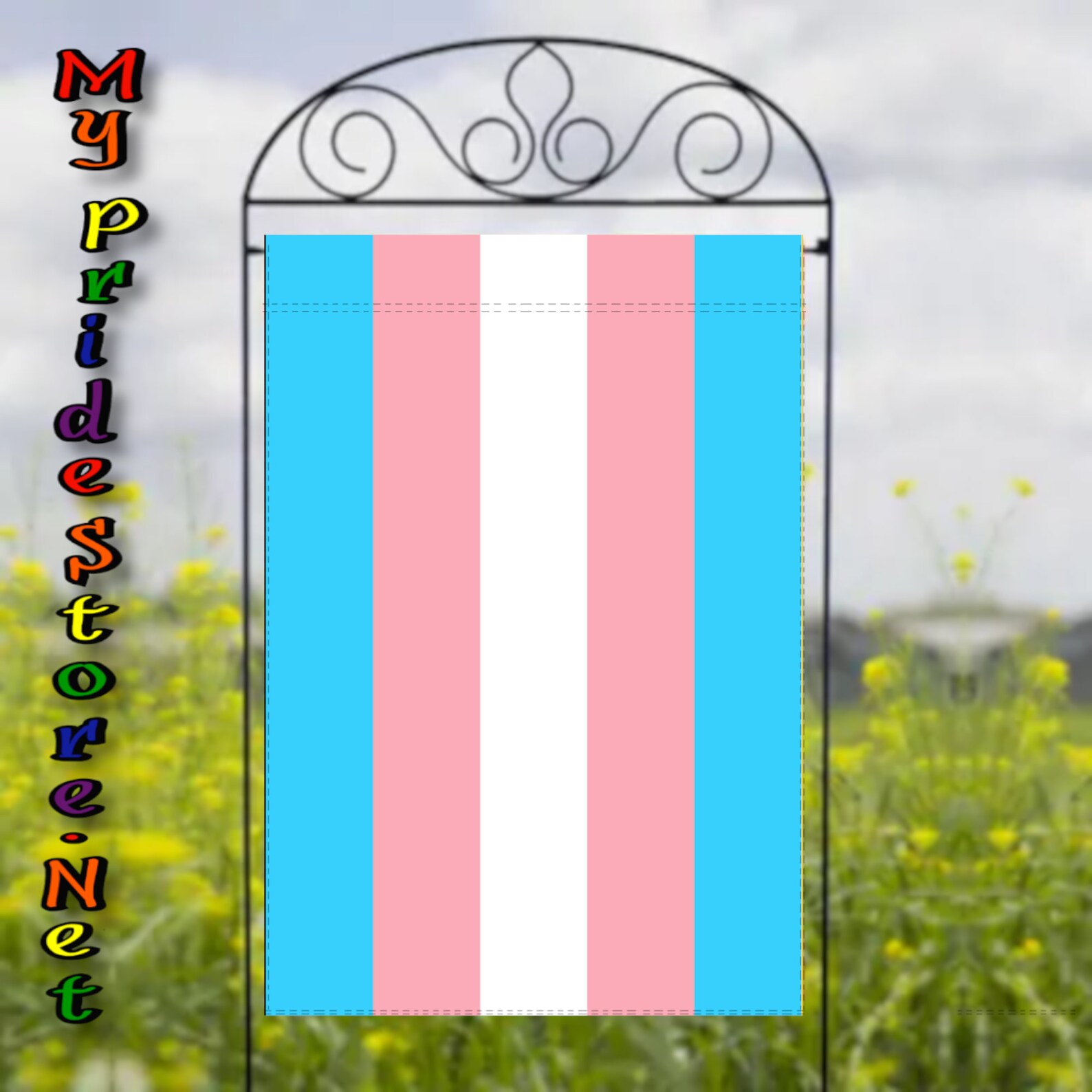 Trans Garden Flag Transgender Pride LGBTQIA Flag | Etsy
